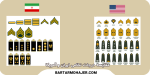 معرفی و معادل سازی درجات نظامی ایران و آمریکا - برتر مهاجر